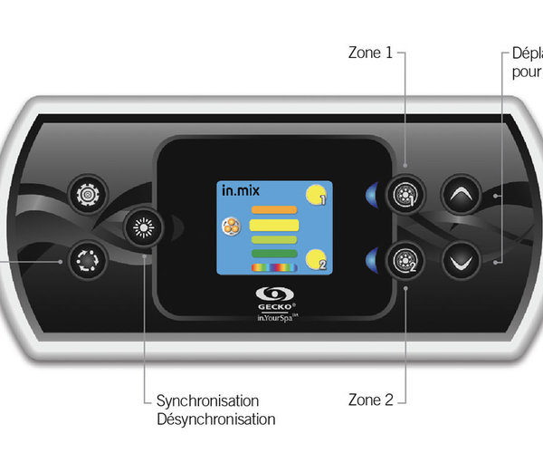 Clavier de contrôle Gecko IN.K500 | Sani Spa Collection